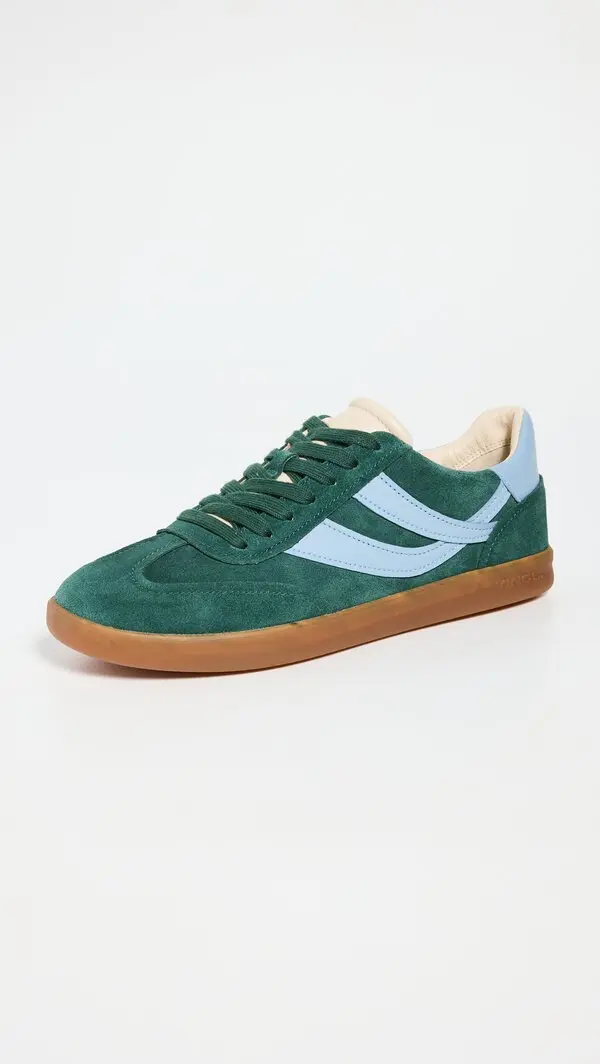 Vince Oasis Sneakers In Evergreen/Glacial Blue - 70% Off